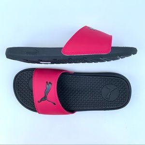 Puma | Shoes | Puma Cool Cat Womens Blackbright Pink Slides | Poshmark